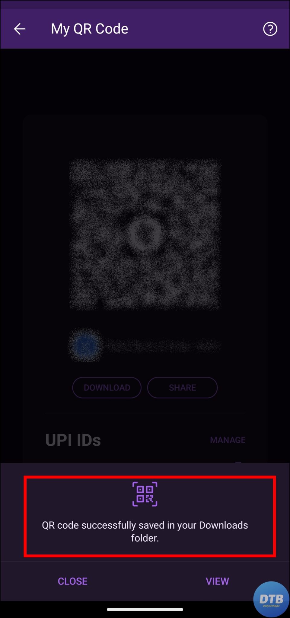 How to View, Share, and Download QR Code in PhonePe?